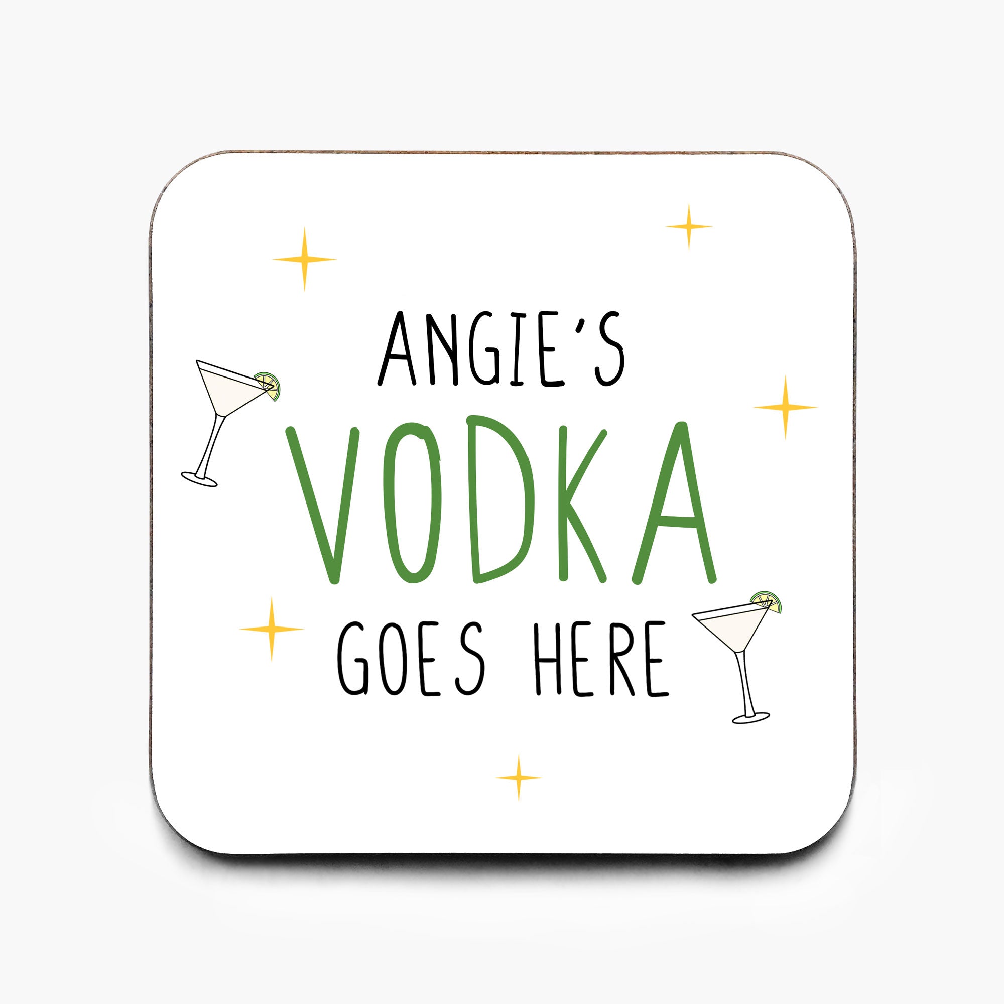 Personalised Vodka Coaster – Iggy Shop